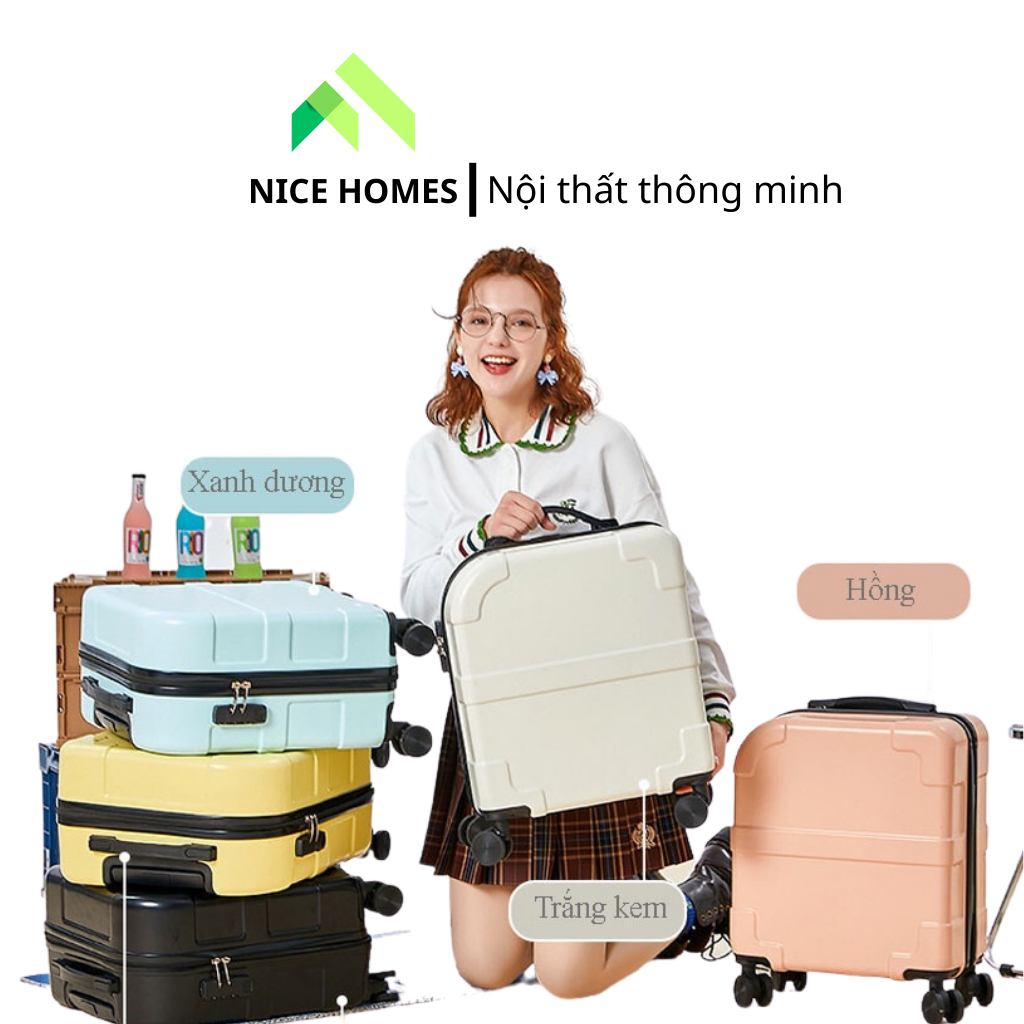 Vali Xách Tay Làm Bằng Nhựa ABS, Vali mini Trang Bị 2 Tính Năng Kéo Và ...