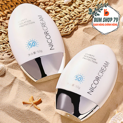 Kem chống nắng nâng tone NICOR CREAM SPF50+ giúp dưỡng trắng da, Kem ...