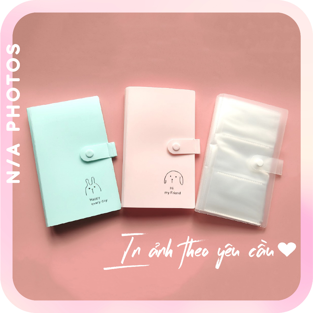 Sổ đựng Card Ảnh, Album sắc màu cúc bấm đựng 120- 240 ảnh | Shopee Việt Nam