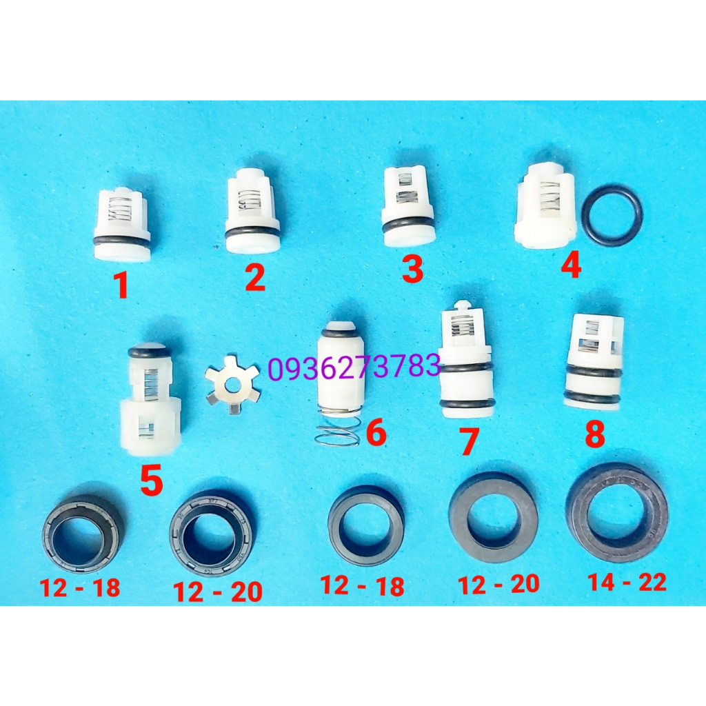 ( Combo 3 cái) Van 1 chiều, LUPE Máy Rửa Xe, PHỐT NHỚT, PHỐT NƯỚC ...