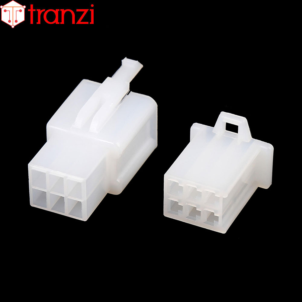 Vỏ header 2.8mm 28050, Giắc nối dây điện xe máy 2.8mm 28050 6P bộ đực ...