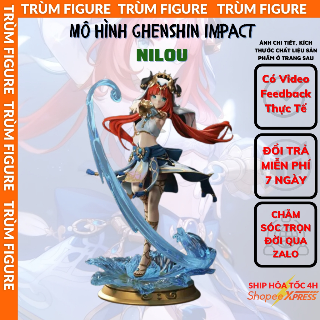 Mô Hình, Figure Genshin Impact Nilou Game - Full Box Trùm Figure ...