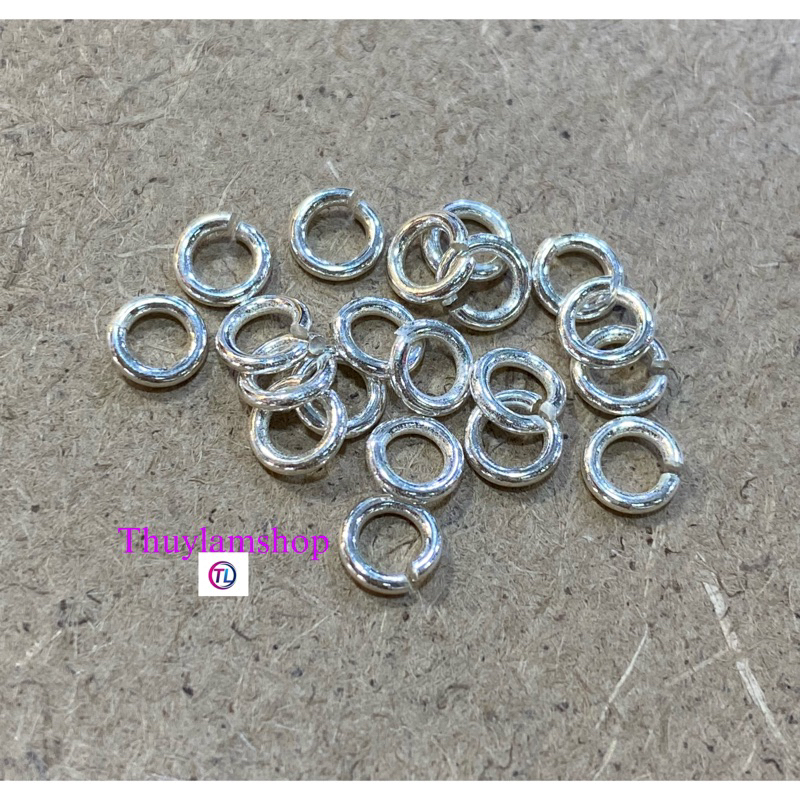 Khoen bạc s925 5mm loại dài cứng chắc chắn làm vòng cao cấp bền bảo hành bao cũ đổi mới | Shopee ...