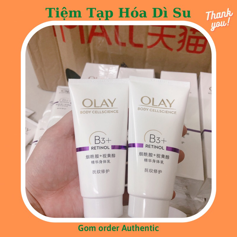 Chính hãng-Sữa dưỡng thể trắng da OLAY B3 Retinol 65ml/ dưỡng thể trắng da 85ml Optic Glow ...