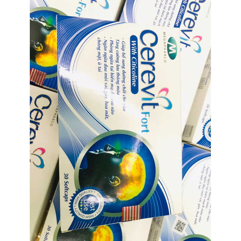 Viên uống Cerevit Fort Megapharco giúp bổ huyết, tăng cường tuần hoàn ...
