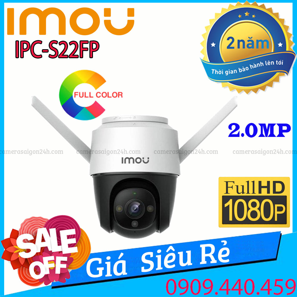 Camera IP Wifi PTZ Ngoài Trời 2MP IPC-S22FP IMOU Giá Rẻ | Shopee Việt Nam