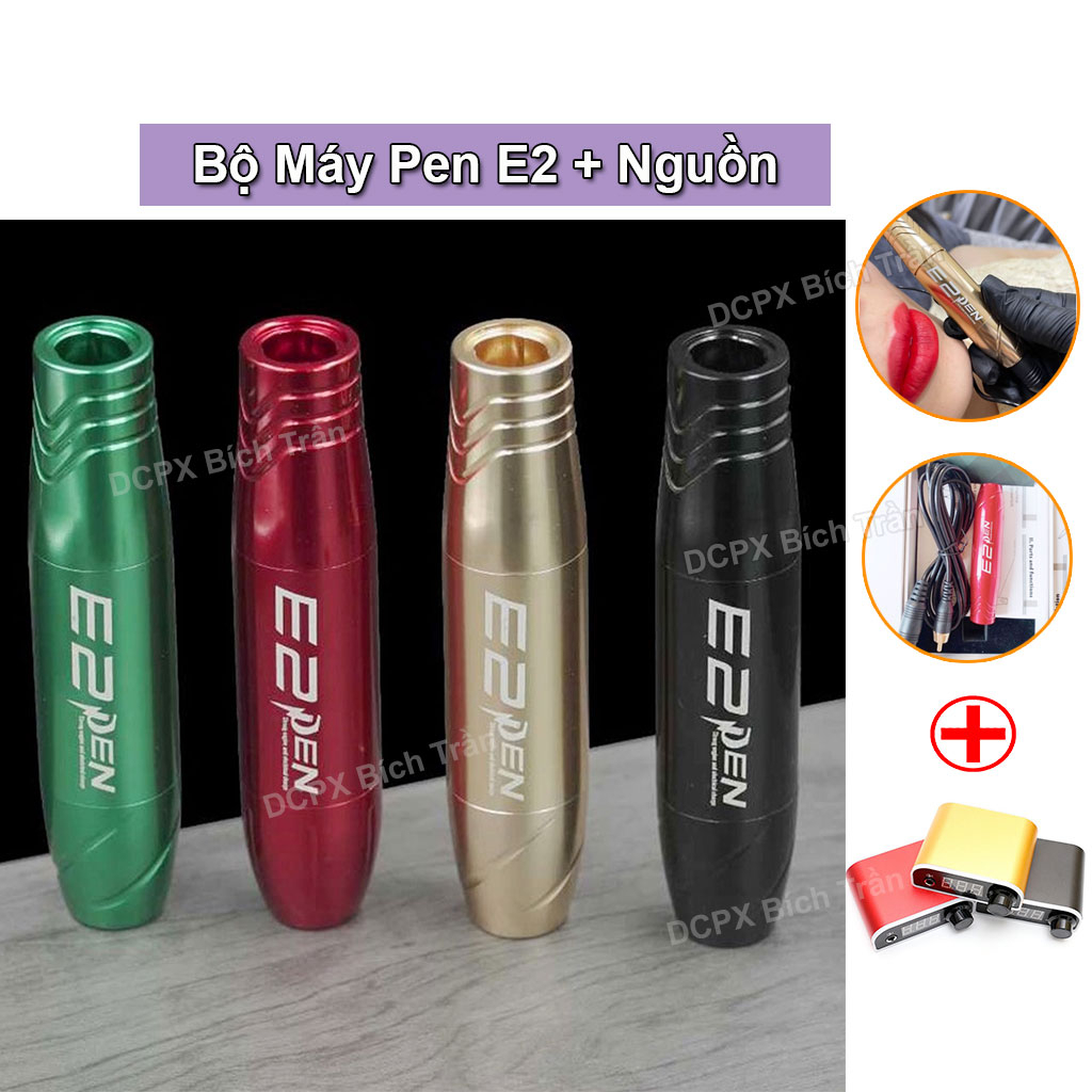 Máy Pen E2 Phun Xăm Môi Chính Hãng, Máy Pen Mini TATTOO Bảo Hành 6 ...