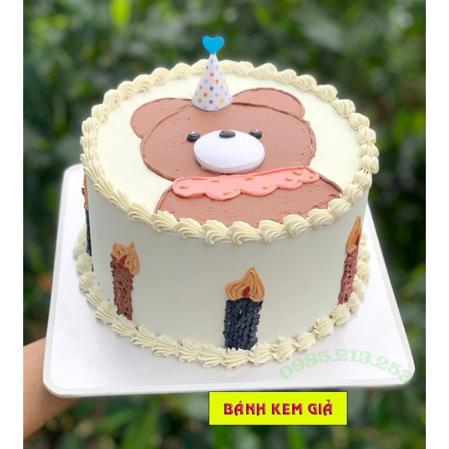 bánh kem mô hình con gấu,bánh kem giả siêu đệp | Shopee Việt Nam