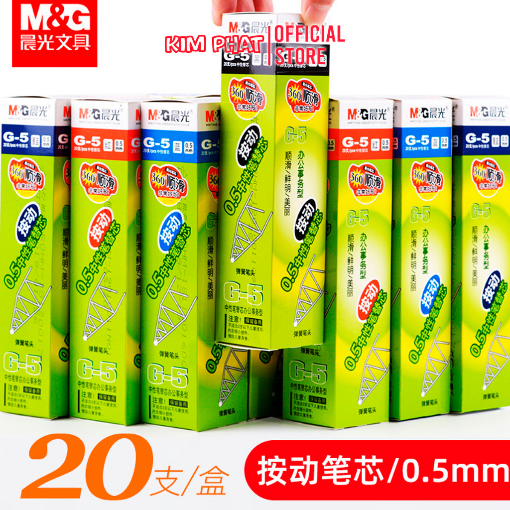 Sỉ Hộp 20 Ruột M&G - G5 - Ngòi 0.5mm - Thay thế Bút K35, GP-1163 | Shopee Việt Nam