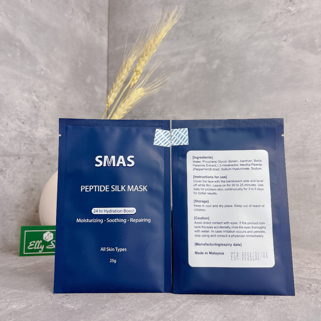 Mặt Nạ Smas Peptide Silk Mask 24hr Hydration Boost | Shopee Việt Nam