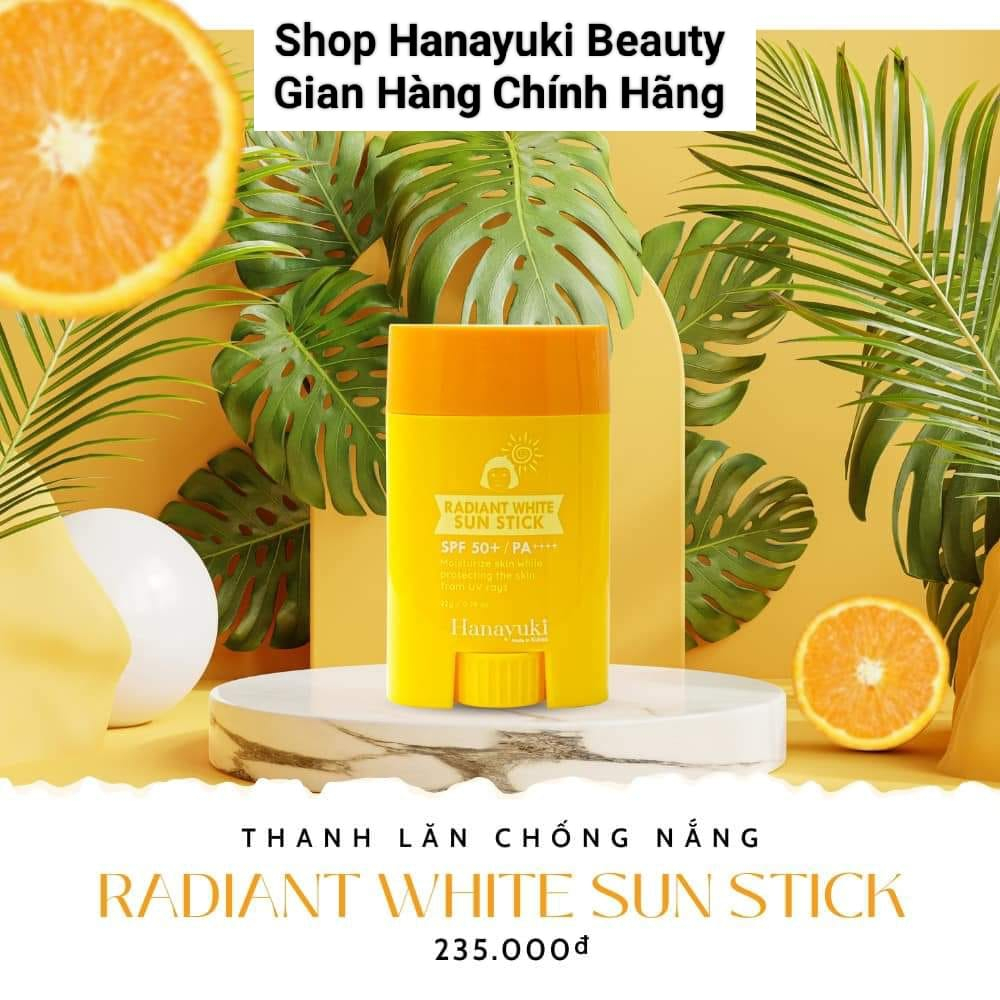 (Chính hãng Date 2027) Sáp Chống Nắng Hanayuki– Radiant White Sun Stick ...