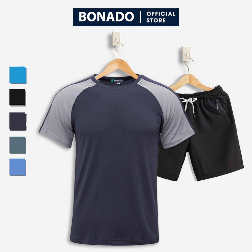 Bộ Thể Thao Nam Bonado DB19 chất cotton | Shopee Việt Nam