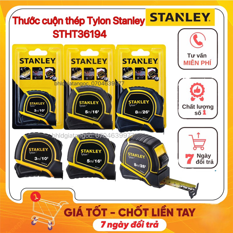 [Free ship Xtra] Thước Cuộn Stanley STHT36195 - Thước kéo 3m, 5m, 8m | Shopee Việt Nam