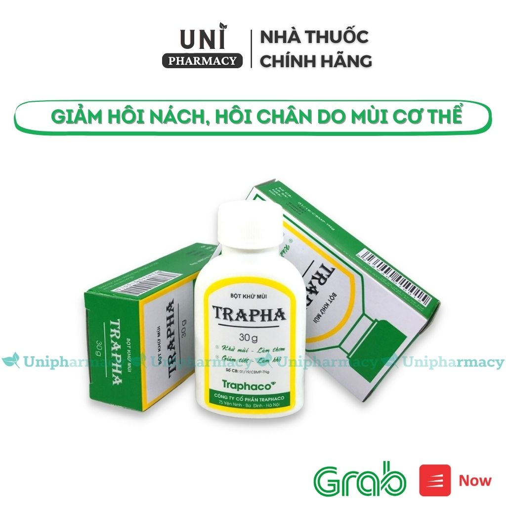Bột Khử Mùi TRAPHA Khử Mùi Hôi Chân, Khử Mùi Hôi Nách Traphaco Lọ 30g ...