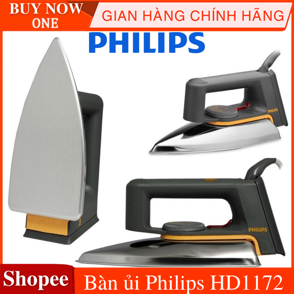 Bàn ủi Philips HD1172, công suất 1100W, tự ngắt khi quá nhiệt, an toàn ...