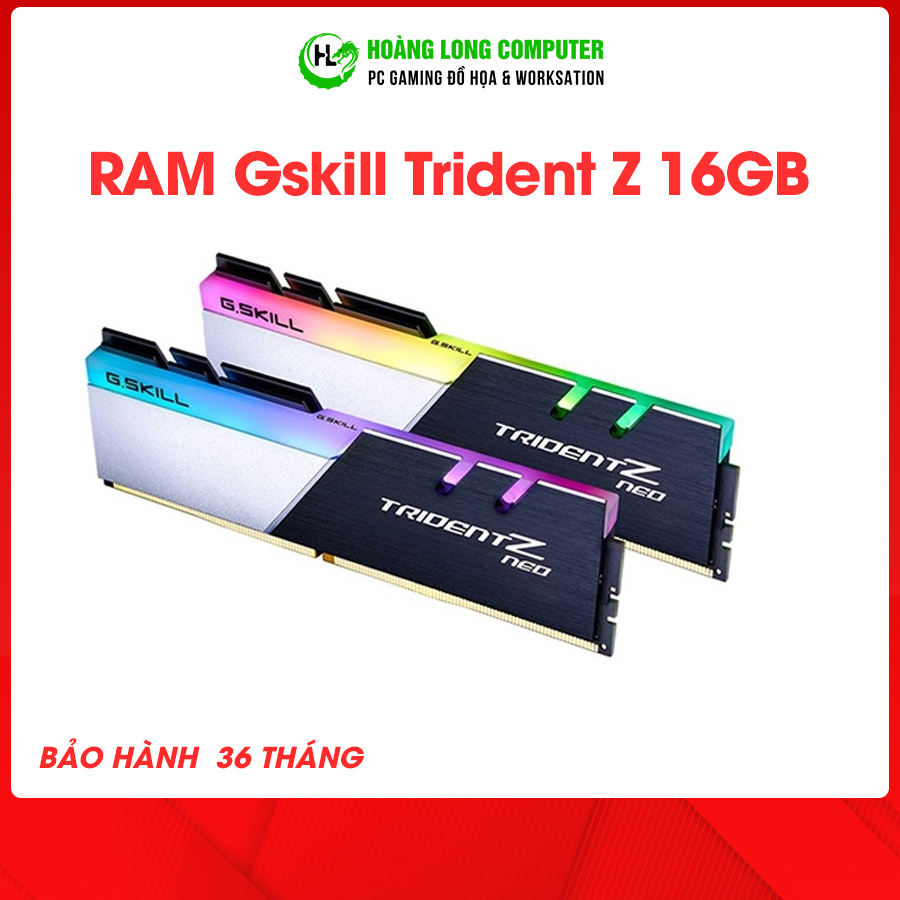 Ram Desktop Gskill Trident Z 16GB (2x8GB) 3600MHz ram PC 16G RGB Hoàng ...