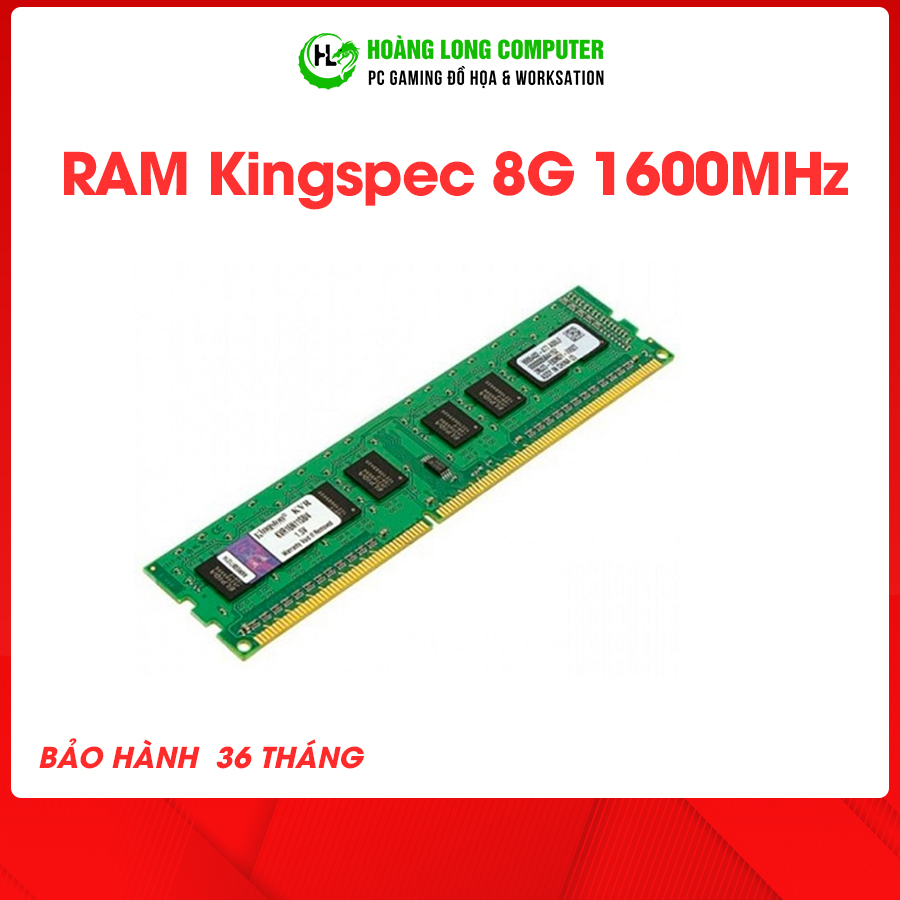 RAM DDR3 8G Ram Máy Tính PC Kingspec 1600MHz NK Hoàng Chính Hãng Bảo ...