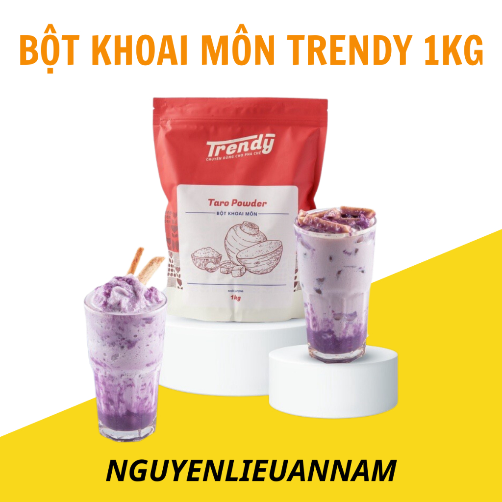 Bột Khoai môn Trendy túi 1kg, pha trà sữa thơm ngon, chuẩn vị, giá cost ...