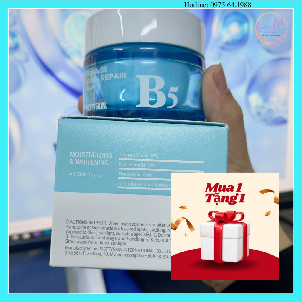 [Chính Hãng] Kem Dưỡng Ẩm, Phục Hồi, Dưỡng Trắng Da HYDRA B5 DERMA REPAIR CREAM PRETTYSKIN 52ml ...