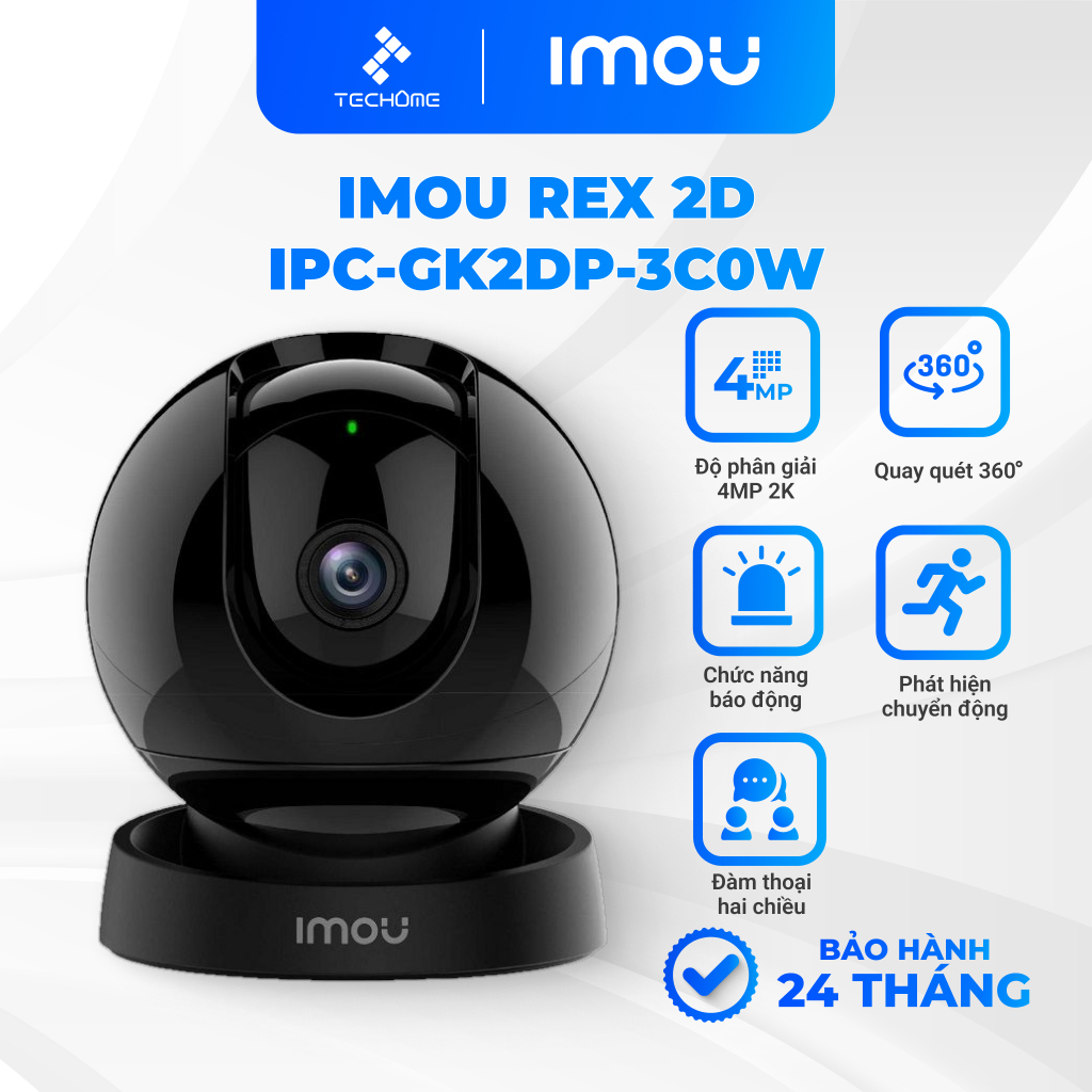Camera wifi trong nhà REX 2D iMOU IPC-GK2DP-3C0W độ nét 3MP độ phân ...