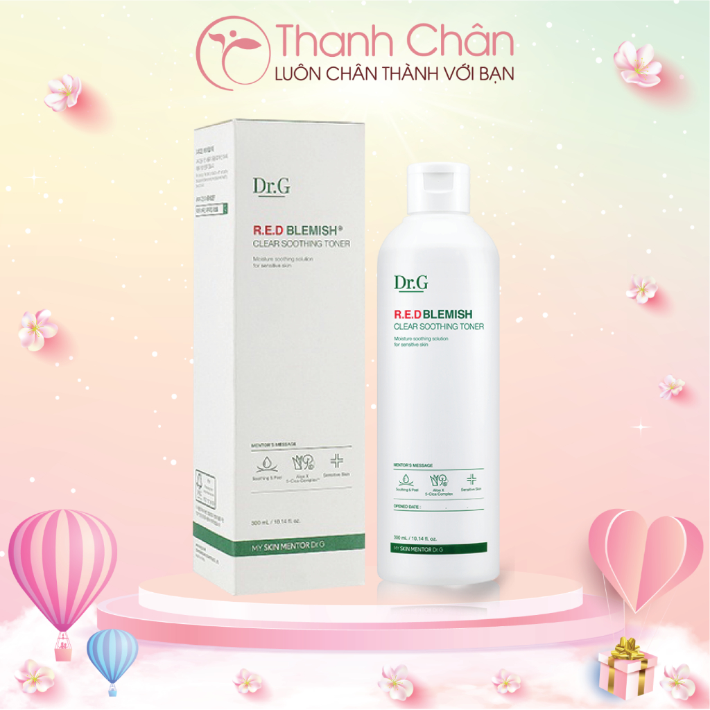 Nước hoa hồng Dr.G R.E.D Blemish Clear Soothing Toner 300ml | Shopee Việt Nam