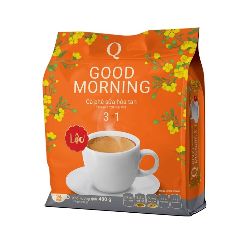 Café Good Morning 3in1 Bịch 24 gói | Shopee Việt Nam