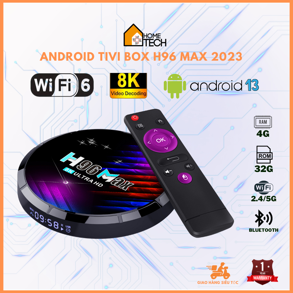 Android box H96 Max model 2023 Rockchip RK3528 8K TV box Android 13 RAM ...