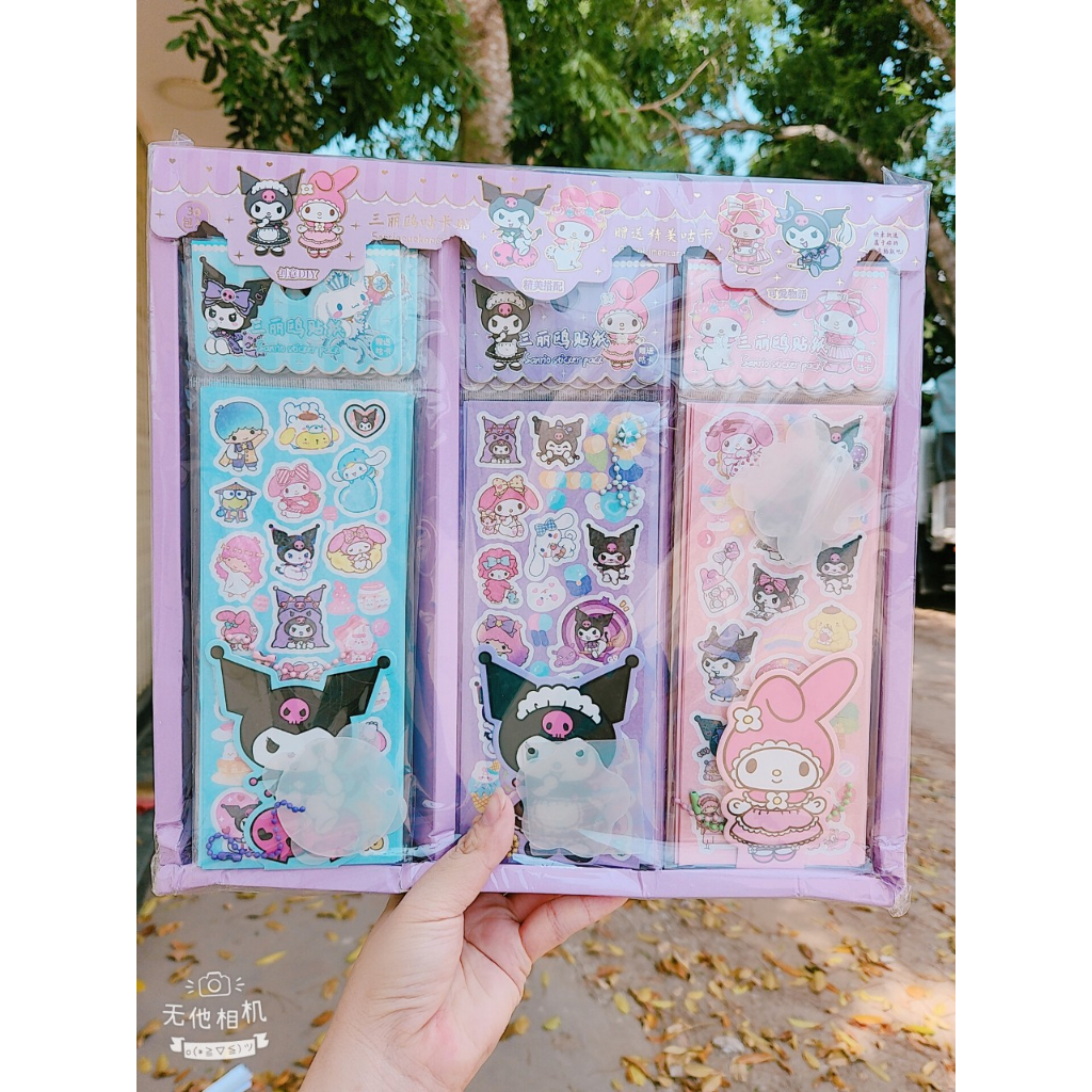 Gói 3 Tờ Sticker XQ802 Kèm 2 Móc DIY | Shopee Việt Nam