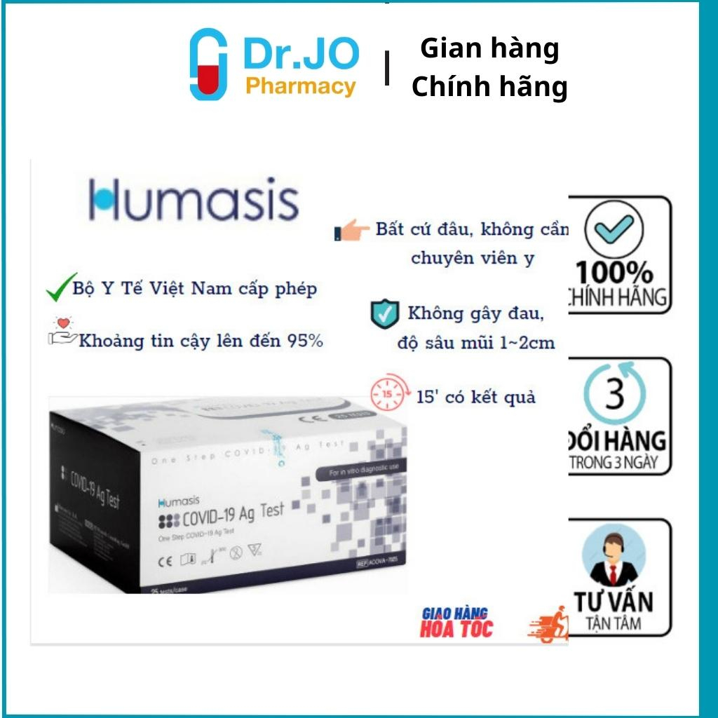 Test COVID- 19 Ag Humasis Home Test -Bộ 1 KIT (Lấy mẫu trong mũi 1-2cm ...