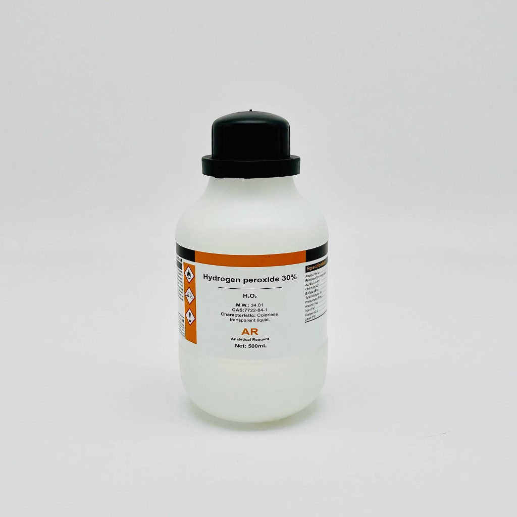 Hóa chất Hydrogen Peroxide 30% ( H2O2, Oxi già, AR, Chai 500ML, Xilong ...