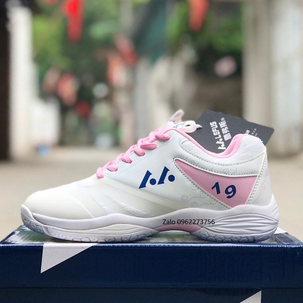 Giày cầu lông nữ Lefus L019 Trắng Hồng | Shopee Việt Nam
