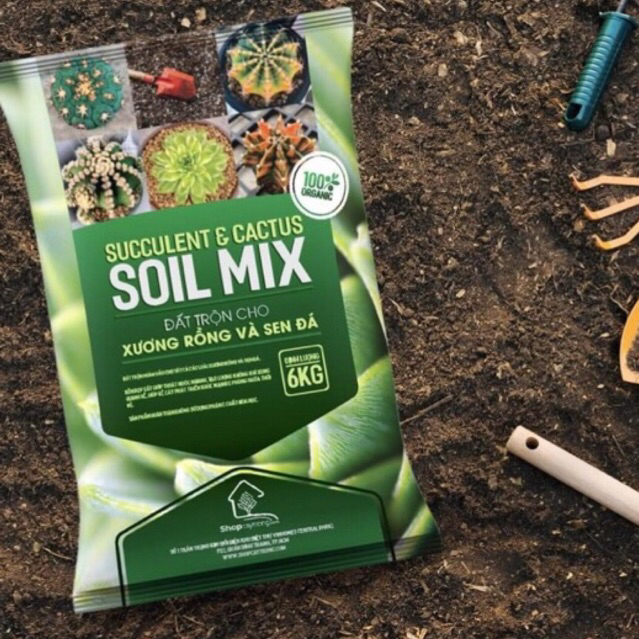 Đất trồng xương rồng, sen đá Soilmix gói 1kg | Shopee Việt Nam