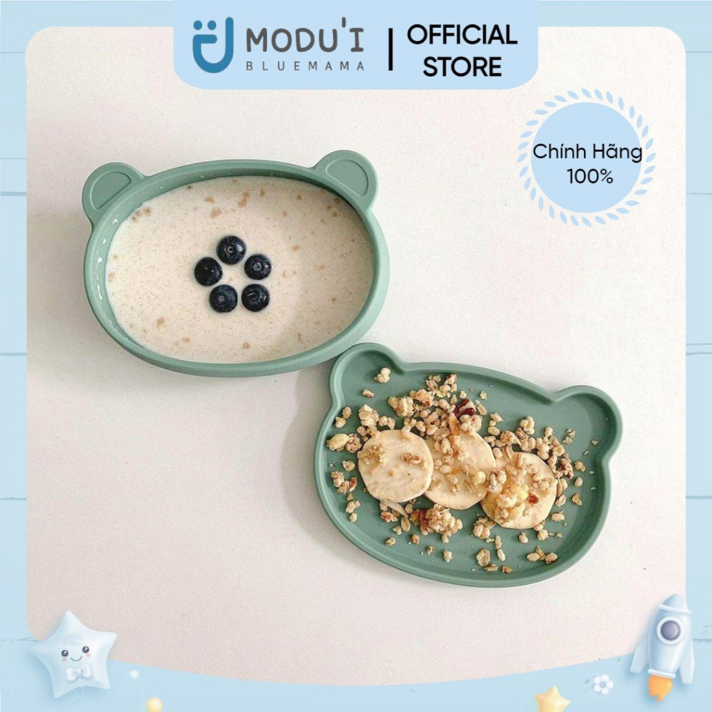 [BLUEMAMA] COMBO BÁT GẤU KÈM NẮP ĐẬY CHÍNH HÃNG MODUI | Shopee Việt Nam