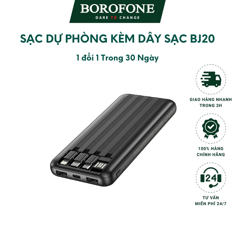 Pin sạc dự phòng Borofone BJ20 10.000mAh - AK Mobile (Màu ngẫu nhiên) | Shopee Việt Nam