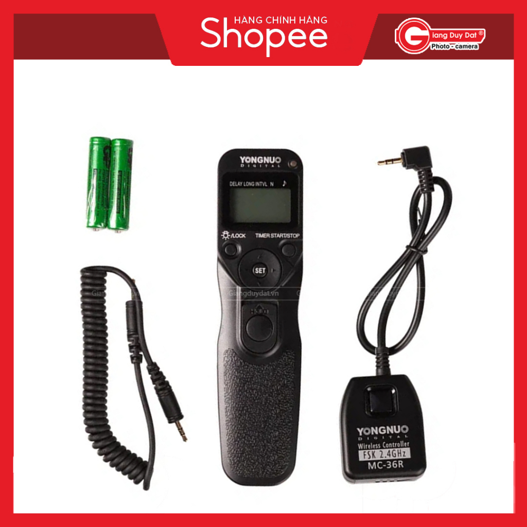 Điều Khiển Từ Xa Hỗ Trợ Chụp TimesLapse YONGNUO MC-36/C1 Timer Remote ...