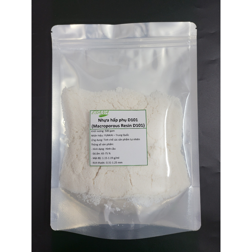 500 gam - Hạt nhựa hấp phụ D101 (Macroporous Resin D101) | Shopee Việt Nam