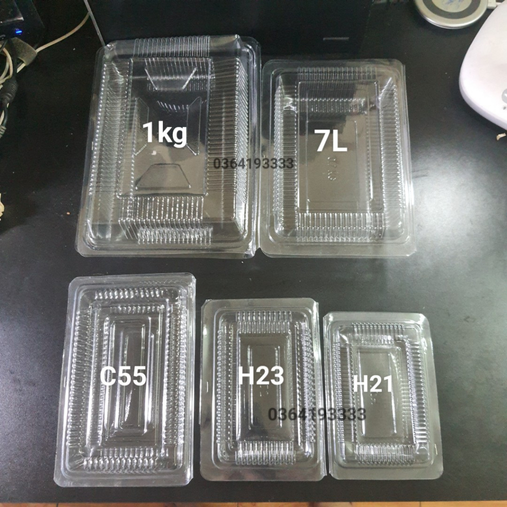 100 cái Hộp nhựa dùng 1 lần C55 H21 H23 0.7kg 1kg H53 H04 H05 H07 | Shopee Việt Nam