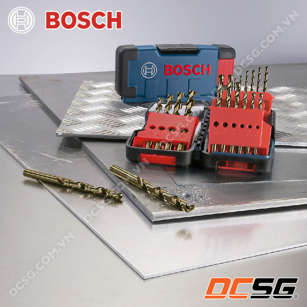 Bộ mũi khoan thép, inox HSS-Co 5% (hộp 18 mũi) Bosch 2607017047 | DCSG ...