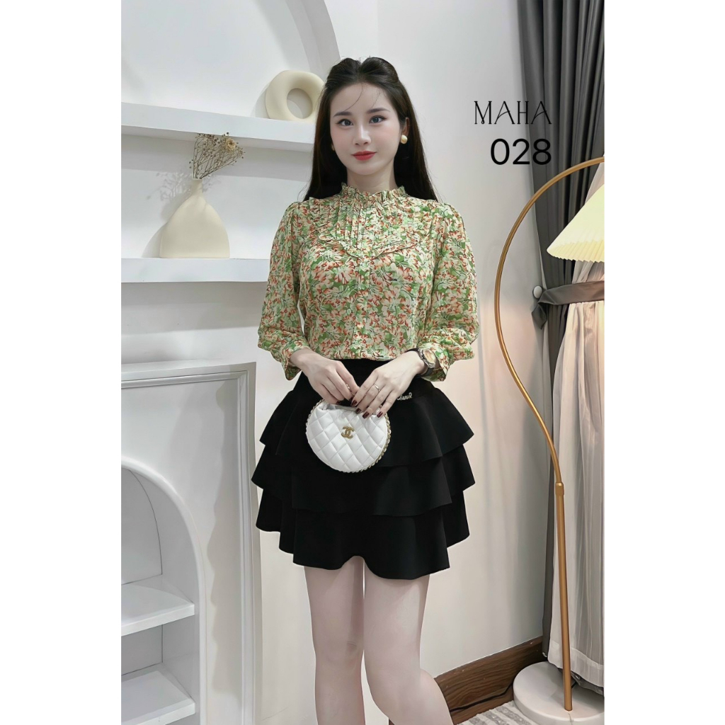 Áo kiểu nữ cổ bèo tay lỡ ảnh thật A4253 đủ size từ 40-90kg | Shopee ...