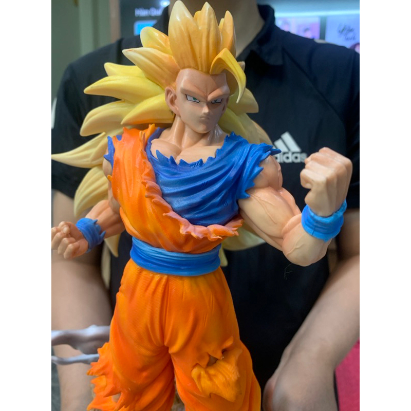 [38CM] MÔ HÌNH SON GOKU, VEGETA TRẠNG THÁI CHIẾN ĐẤU SUPER SAYAN CẤP 3 ...