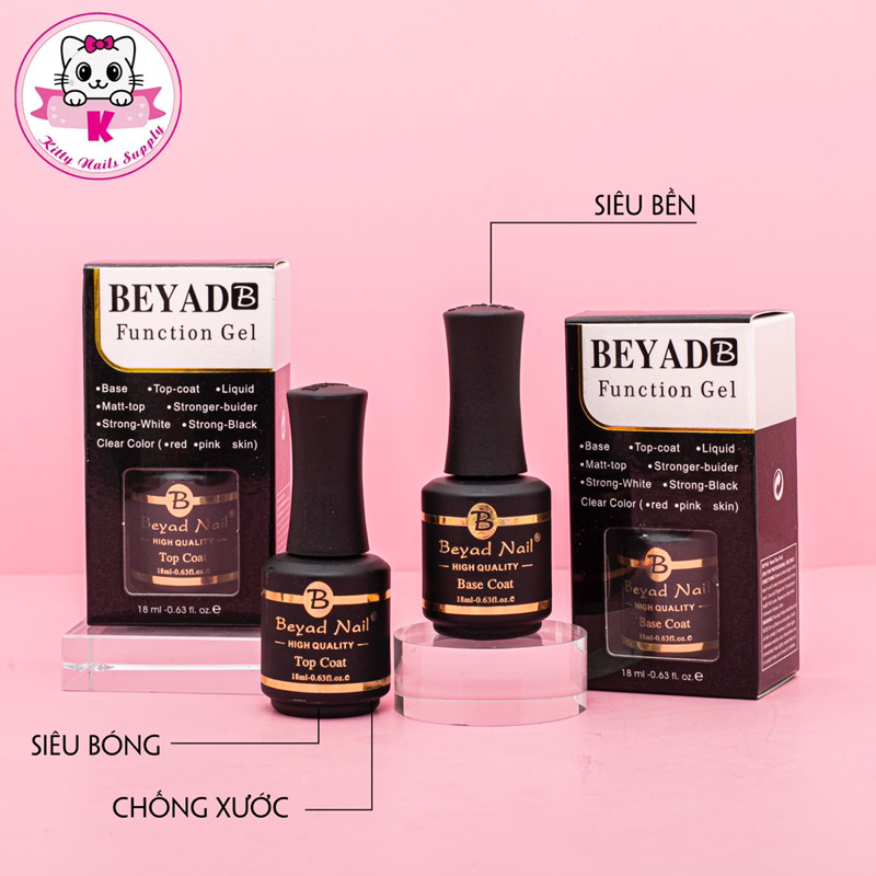 Base top Beyad, Sơn gel liên kết và top phủ siêu bền chính hãng - Kitty ...