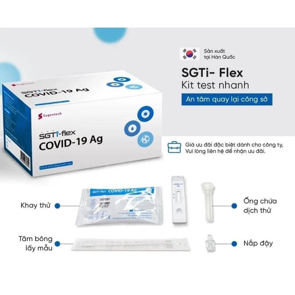 Một bộ test nhanh COVID-19 Sugentech chính hãng Hàn Quốc Test Kháng ...