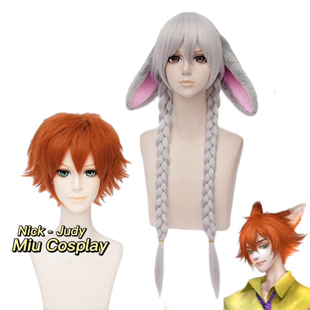 [Sẵn] Wig/tóc giả Nick và Judy - Zootopia: Phi Vụ Động Trời [Miu ...