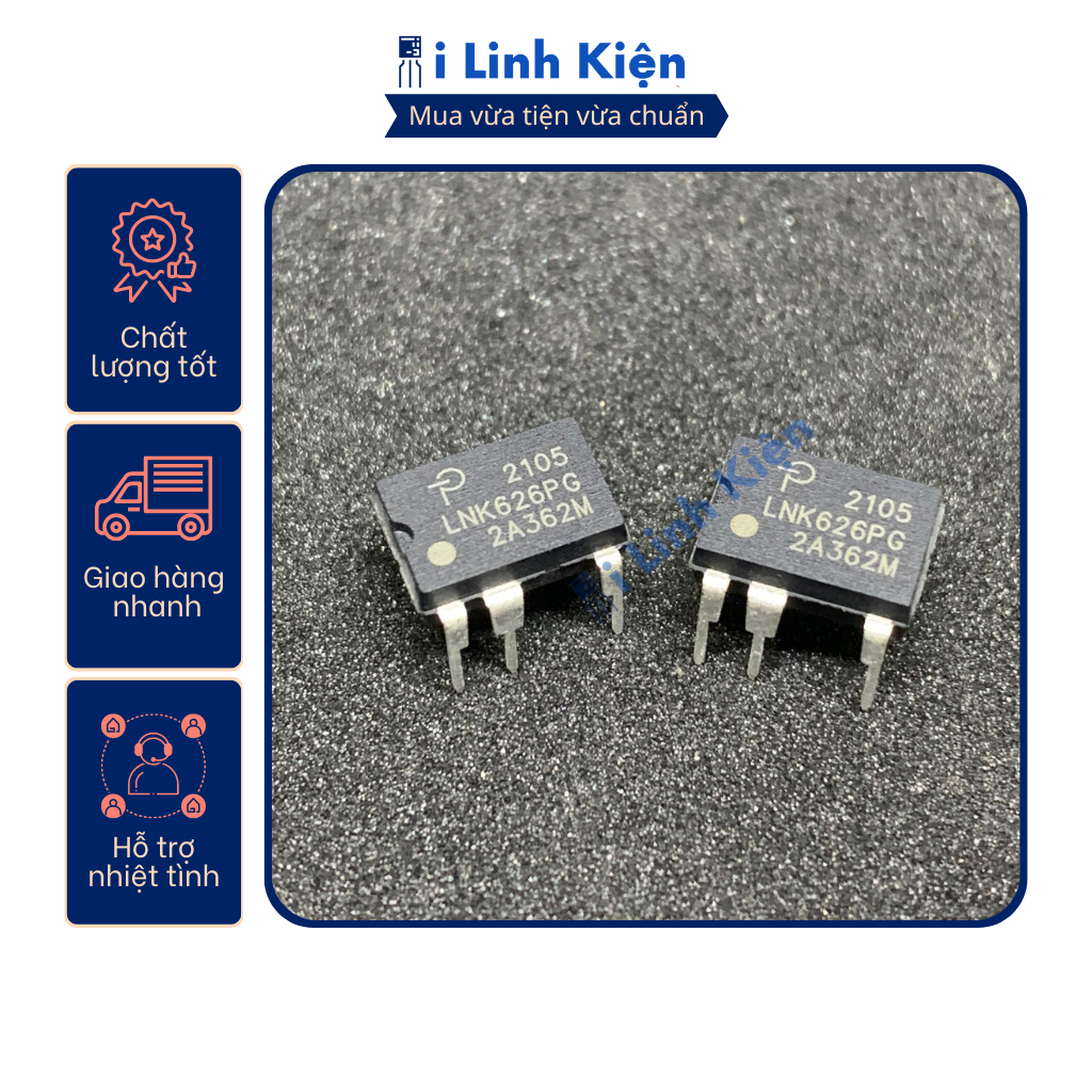 Ic nguồn LNK626PG DIP-7 chính hãng Power Integrations | Shopee Việt Nam