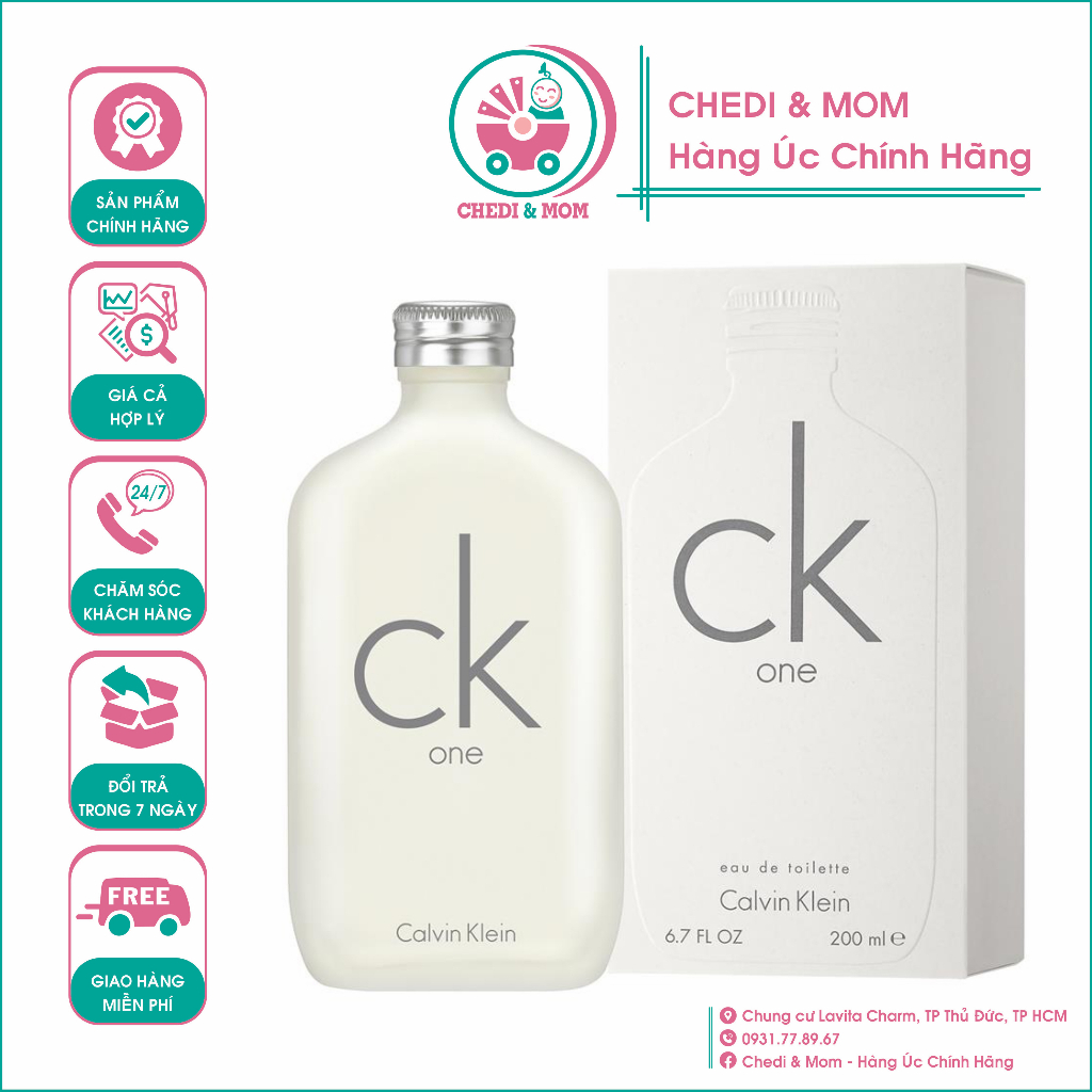 Nước hoa Unisex Calvin Klein CK One EDT (200 ml) Chính Hãng | Shopee Việt Nam