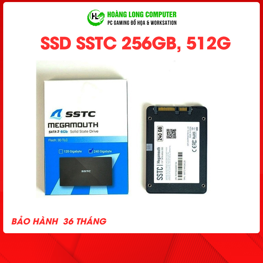 Ổ Cứng PC SSD SSTC 256GB Tốc độ ghi: 520 MB/s Tốc độ đọc: 490 MB/s Bảo ...