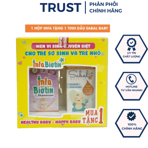 Infa biotix Men vi sinh cho bé giúp Bé ăn ngon, cải thiện hệ tiêu hóa ...