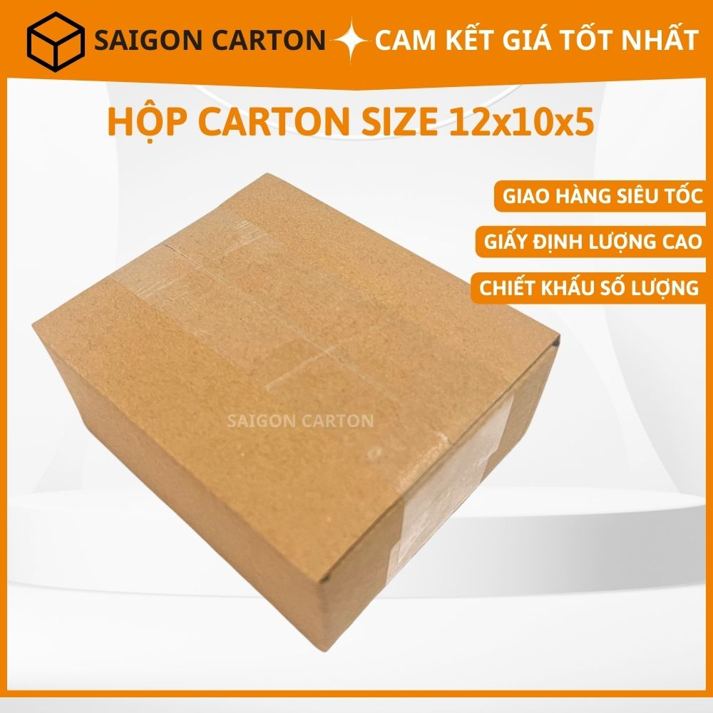 Hộp carton đóng gói hàng online ship COD size 12x10x5 - sản xuất bởi ...