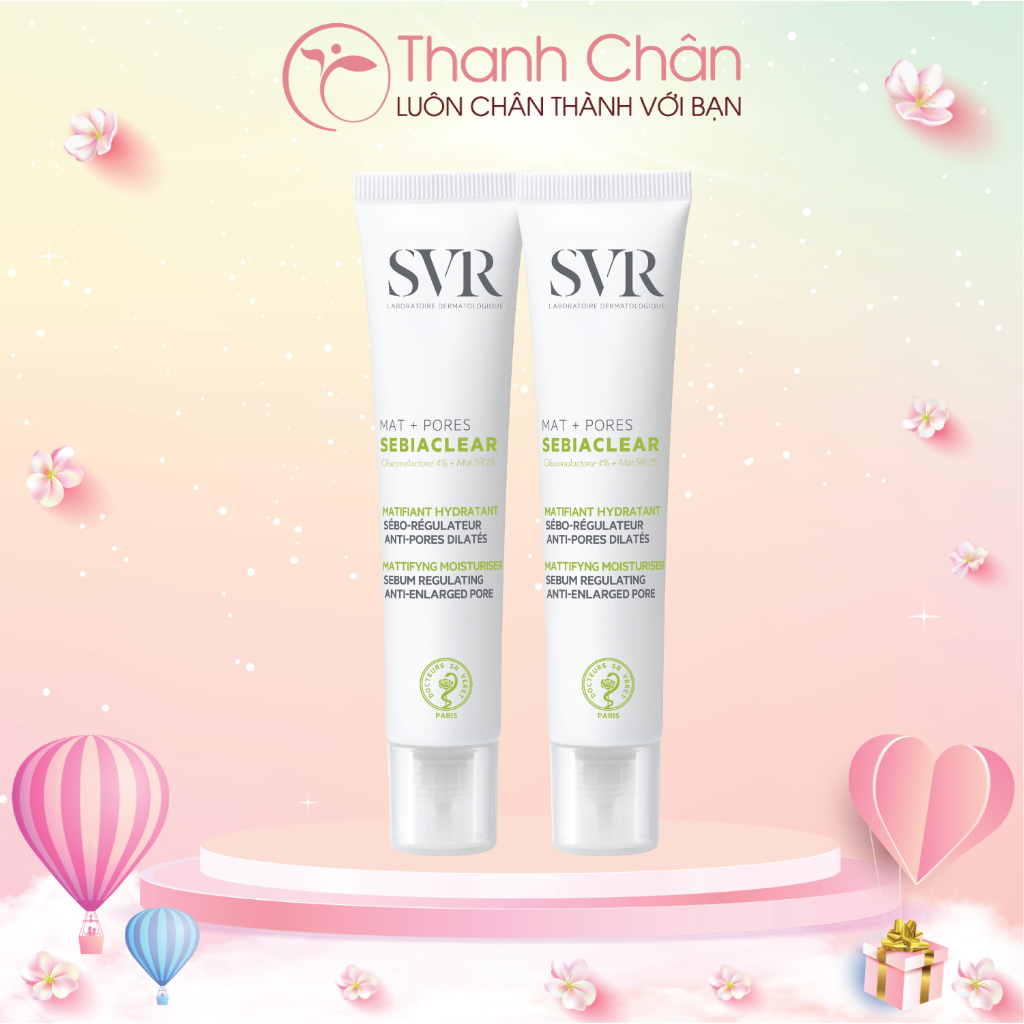 Kem dưỡng giảm mụn SVR SEBIACLEAR Mat + Pores 40ml | Shopee Việt Nam