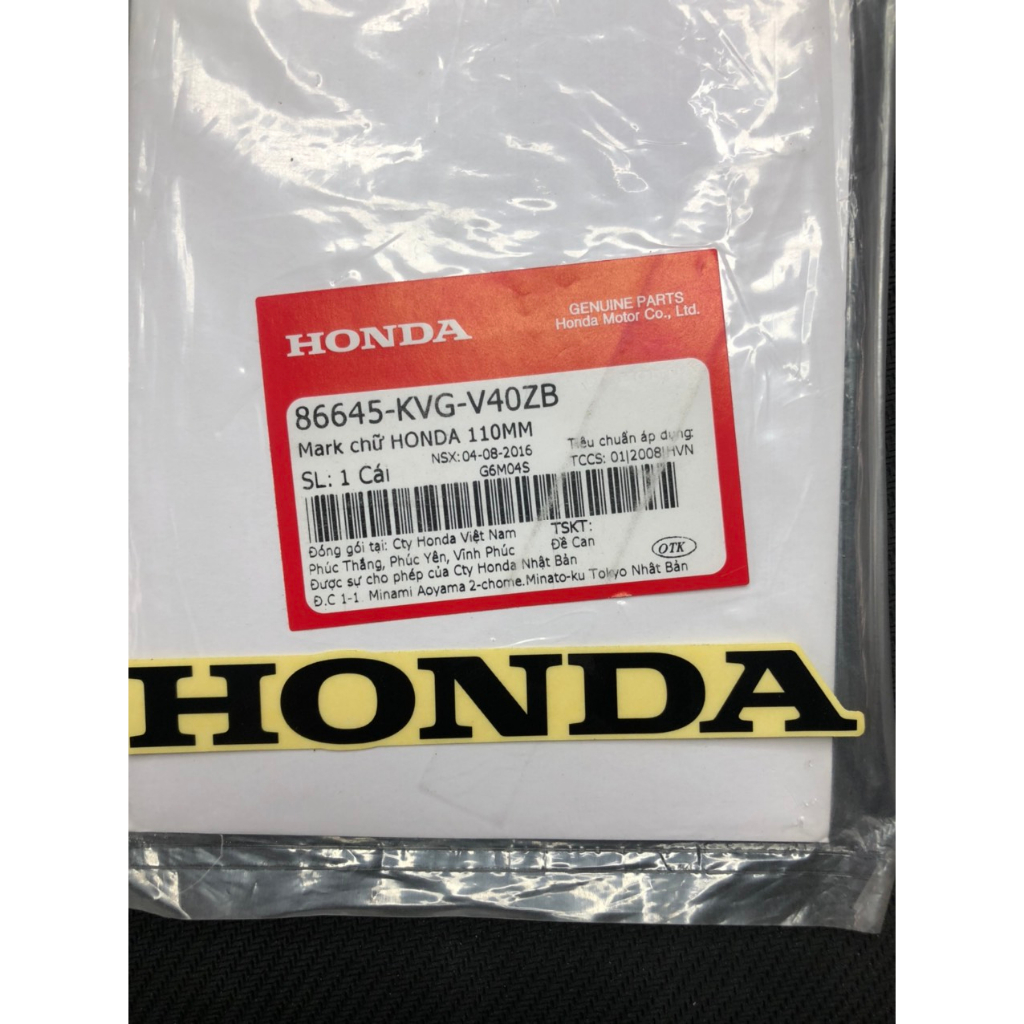 Tem honda bửng ab 2011-2012 ( 86645KVGV40ZB ) | Shopee Việt Nam
